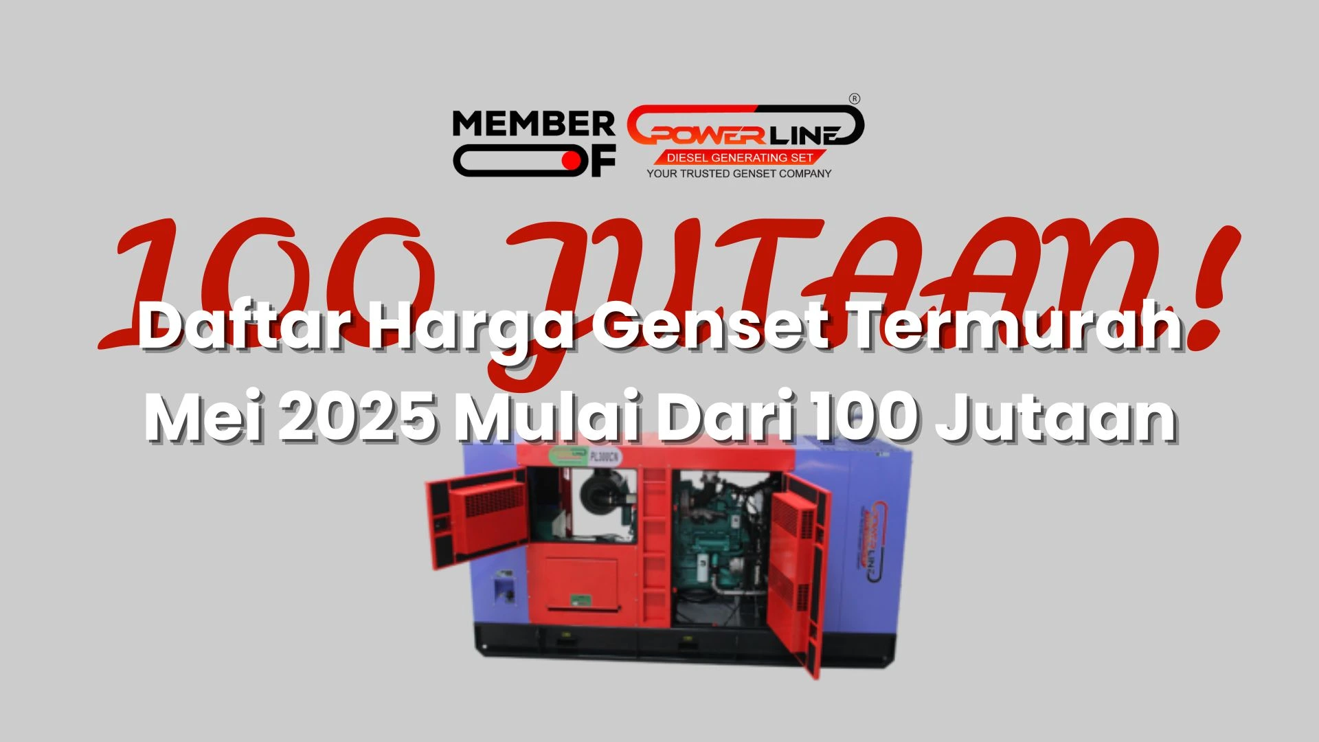 Daftar Harga Genset Termurah Mei 2025 Mulai Dari 100 Jutaan